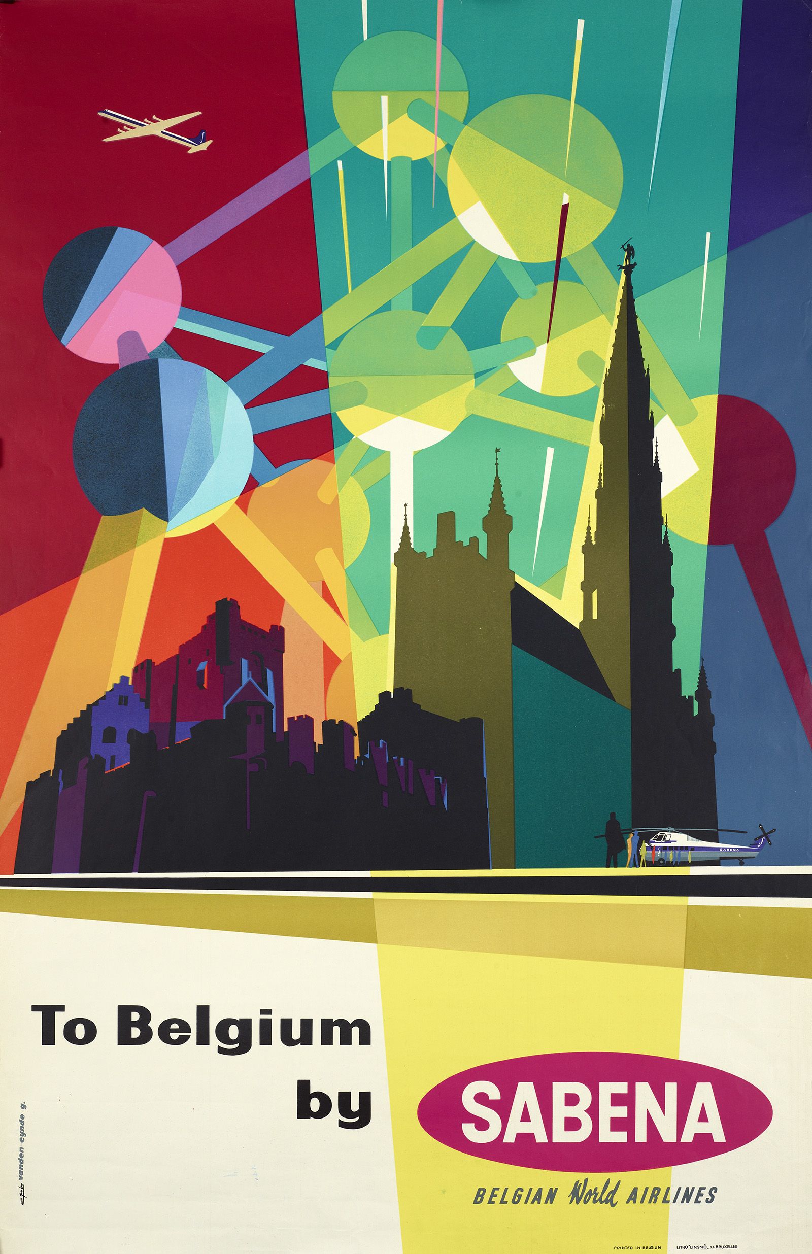 Sabena travel posters | christopher charles north